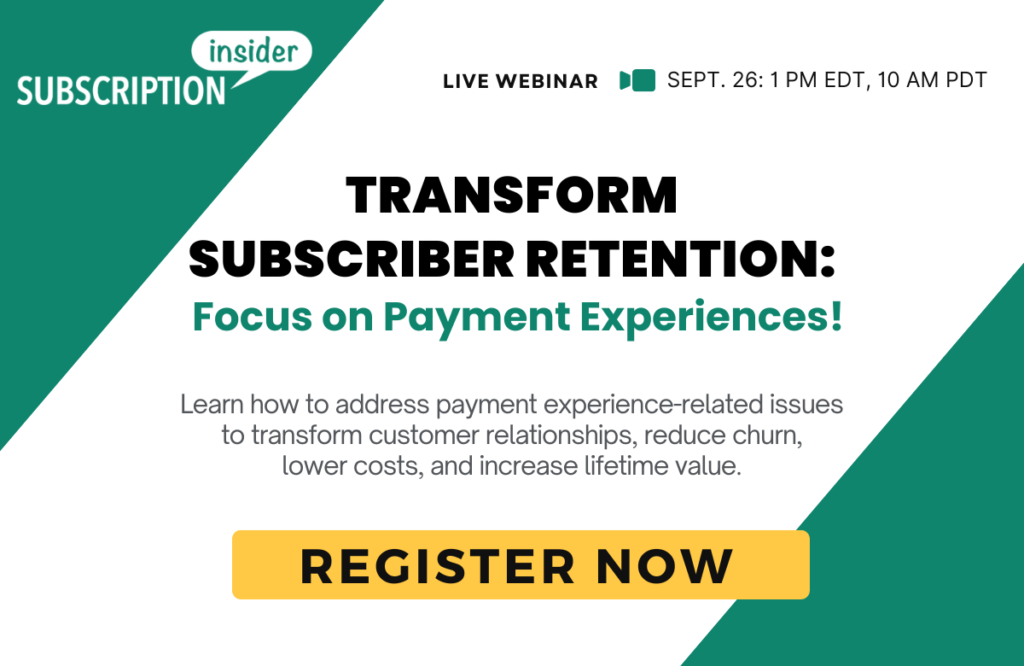 Subscription Insider - Insight to drive subscription growth.